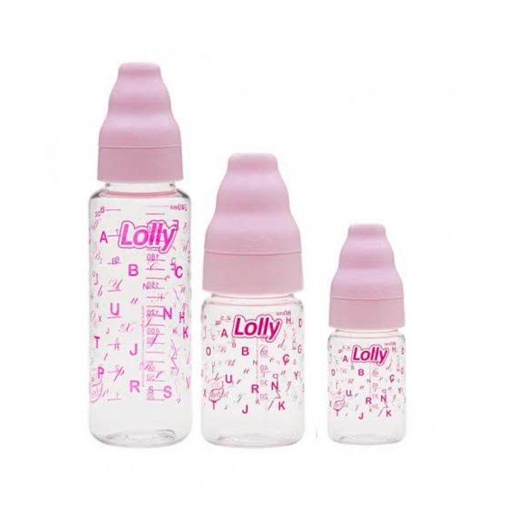 Kit Mamadeira Lolly Rosa 3 Unidades